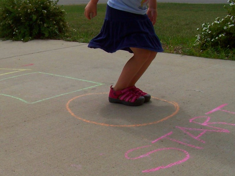 Shape Hopscotch - Creative Family Fun