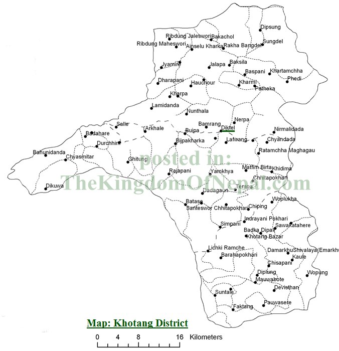 Aiselukharka.com: map of khotang