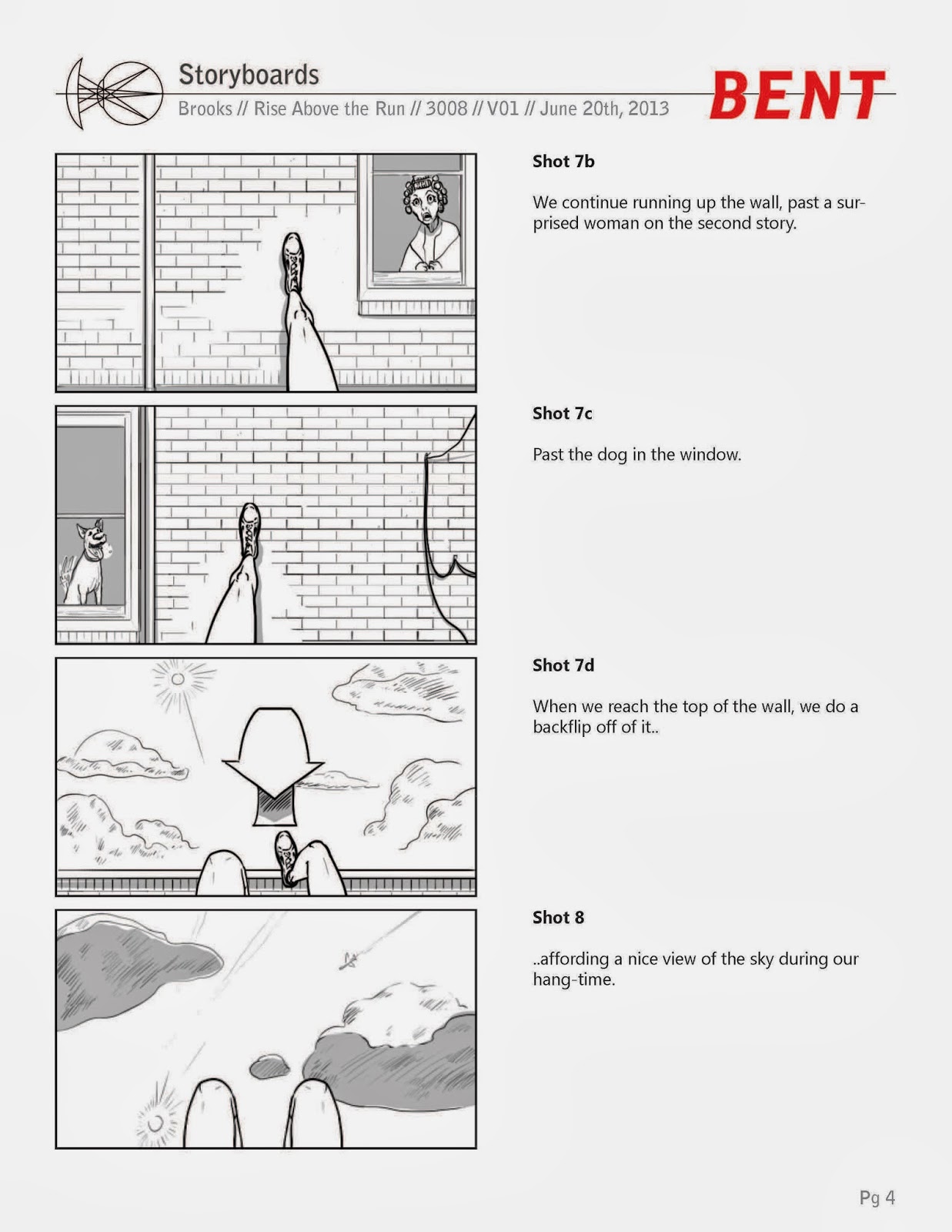 ANIMORGAN, LLC.: "Rise Above the Run" -- Storyboards