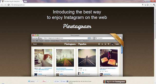 Pinstagram = Instagram + Pinterest