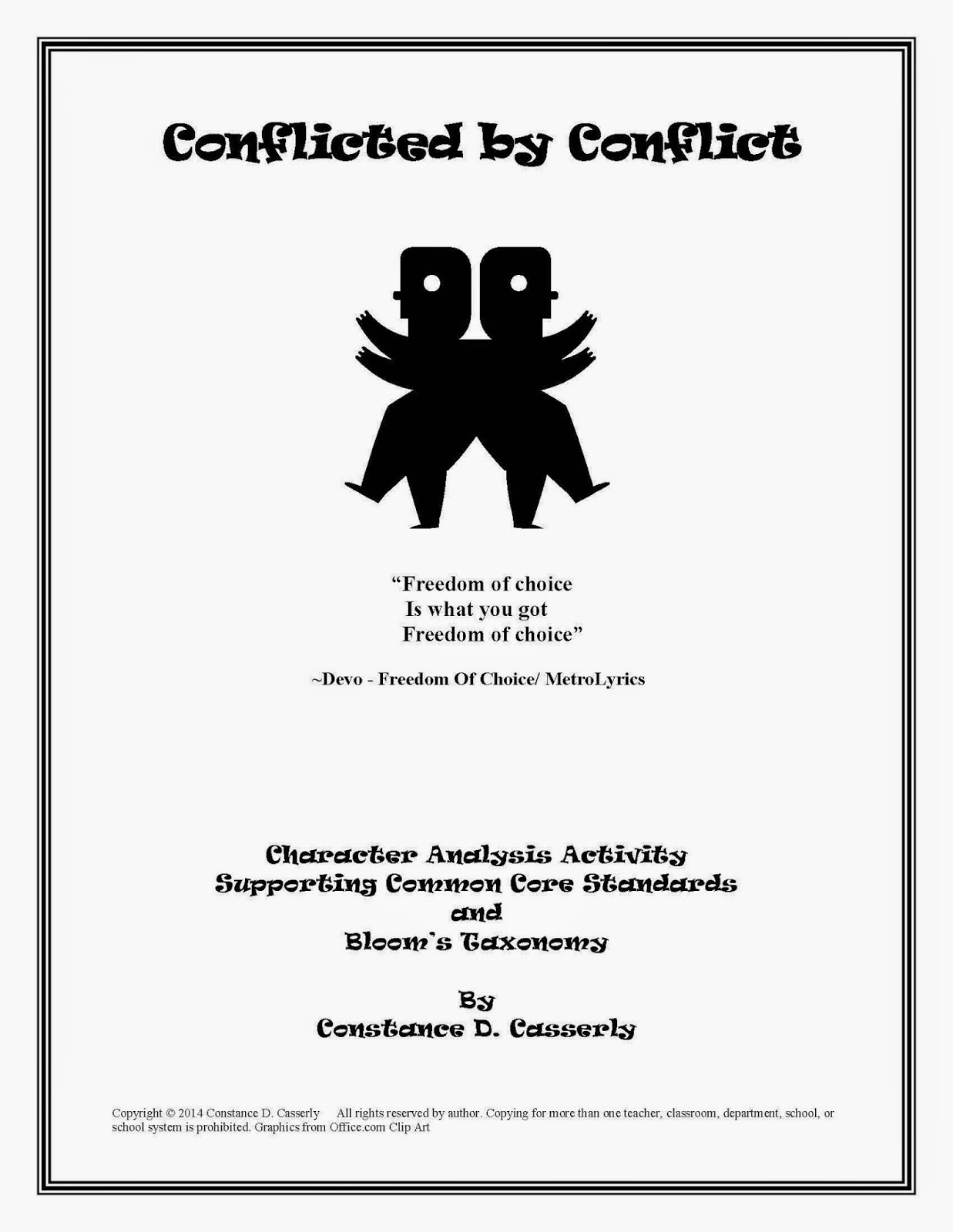 TEACH IT WRITE : English Language Arts Lesson Plan - "Conflicted by ...