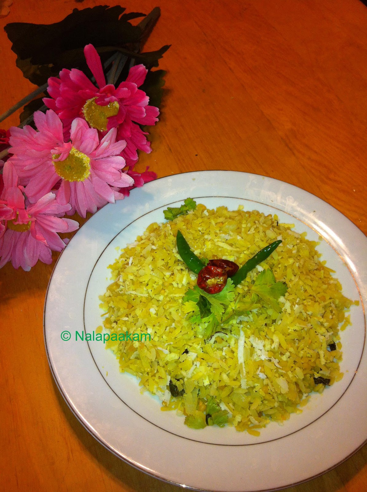 Aval Upma / Poha Upma/ Beaten(Flattened) Rice Dish ~ Nalapaakam