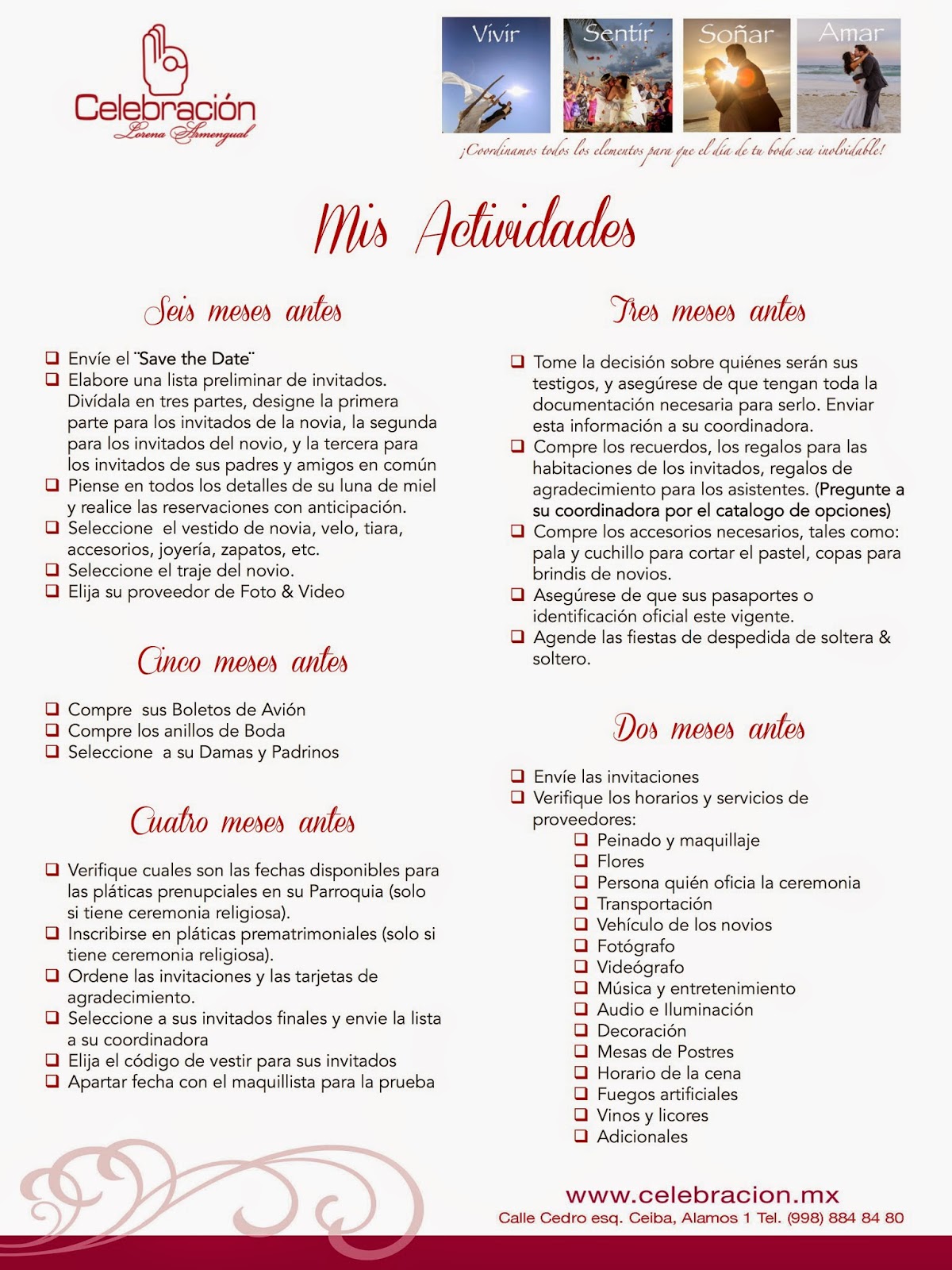 Celebración - Wedding Planners: Check List de la Boda!