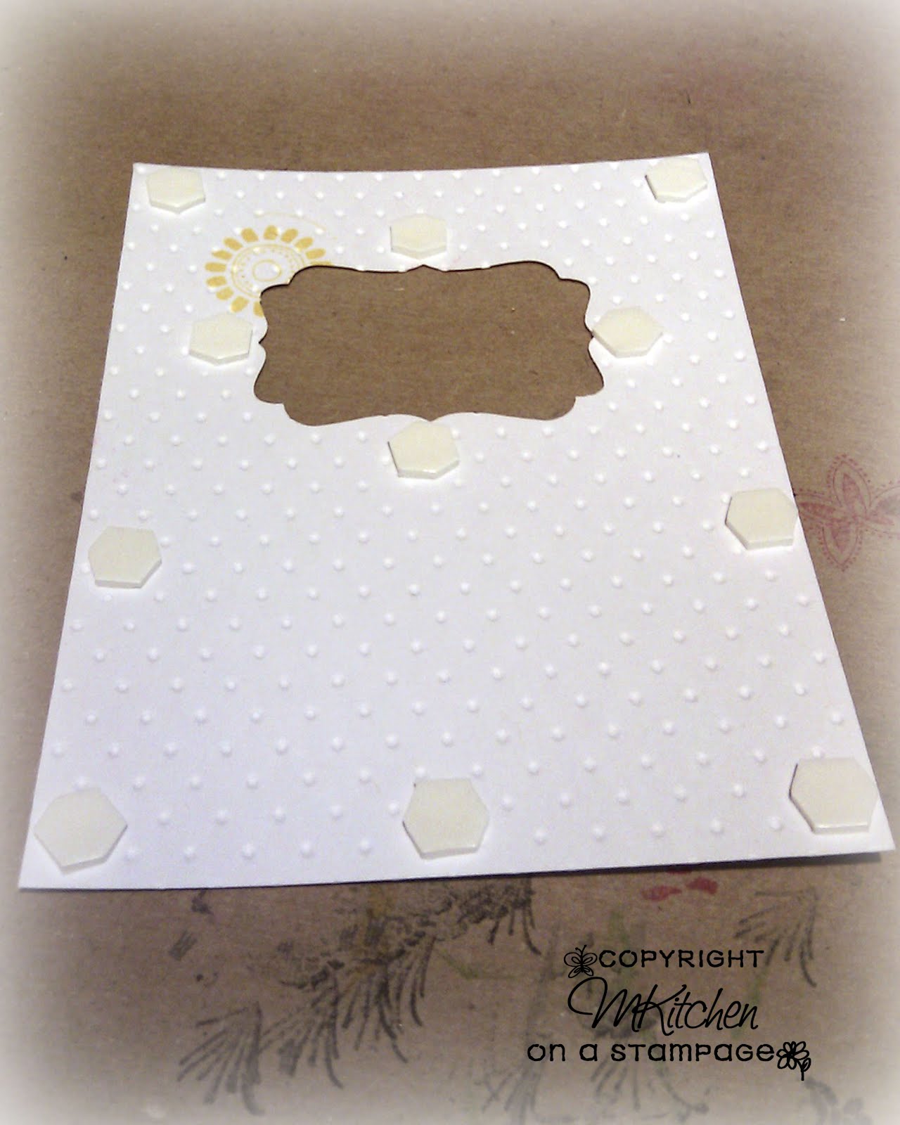 Technique Time Tuesday: Stamped Punch Window--First Ever Challenge!