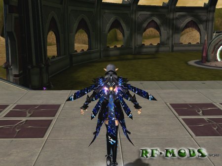 Blue Armor Glow Cora [ 55 ] + Jetpack | Rising Force Online