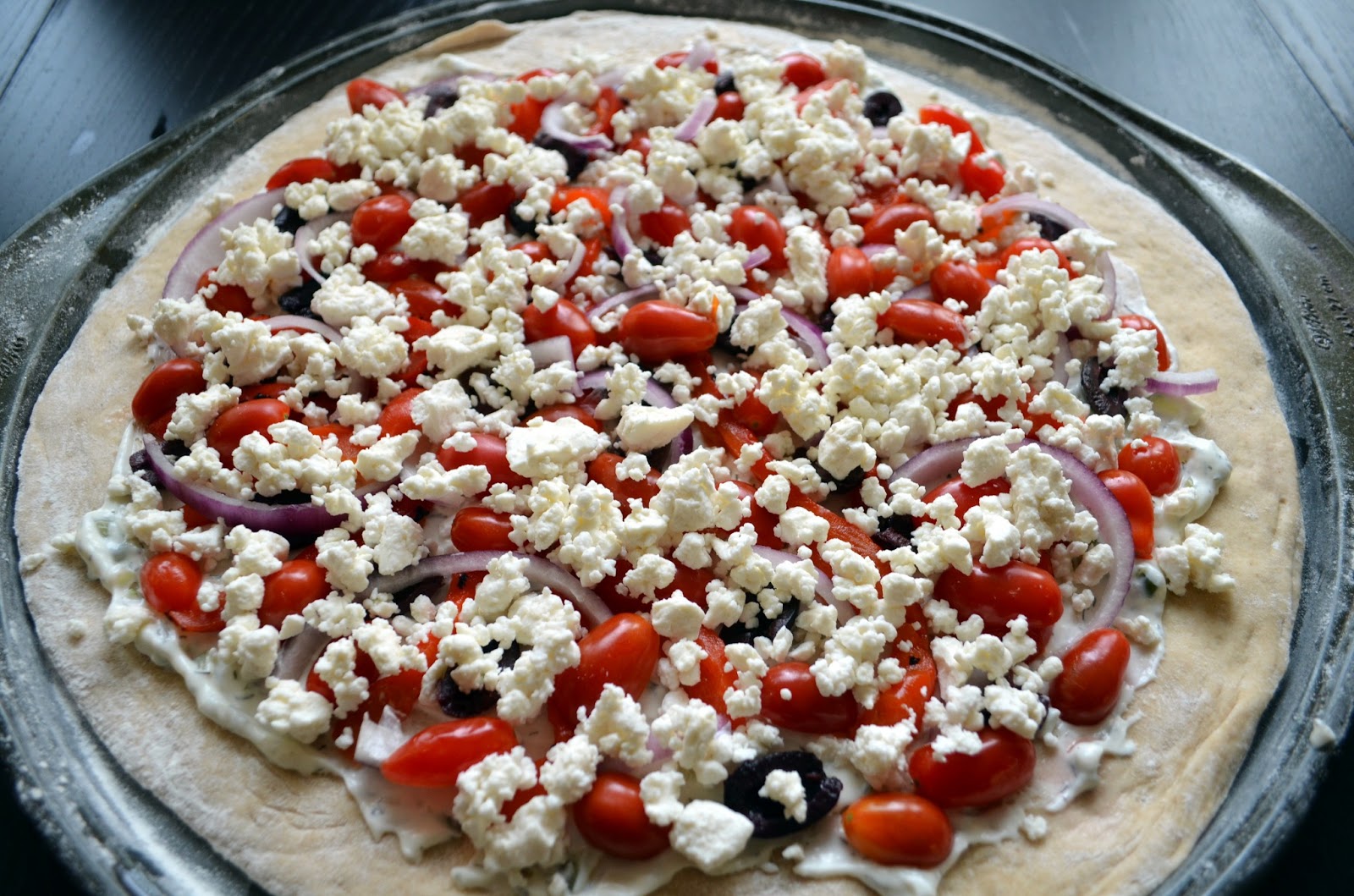 Flavors by Four: Greek Pizza