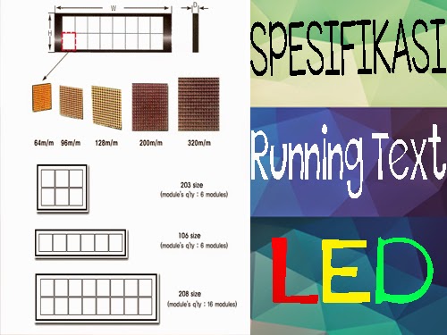 SPESIFIKASI RUNNING TEXT LED