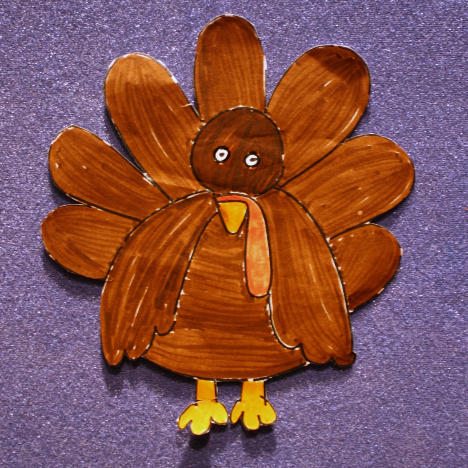 putting smiles on faces :): flannel friday: tom turkey's colorful tail ...