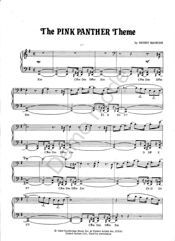 O Blog dos Violinistas: A Pantera Cor de Rosa-Tema