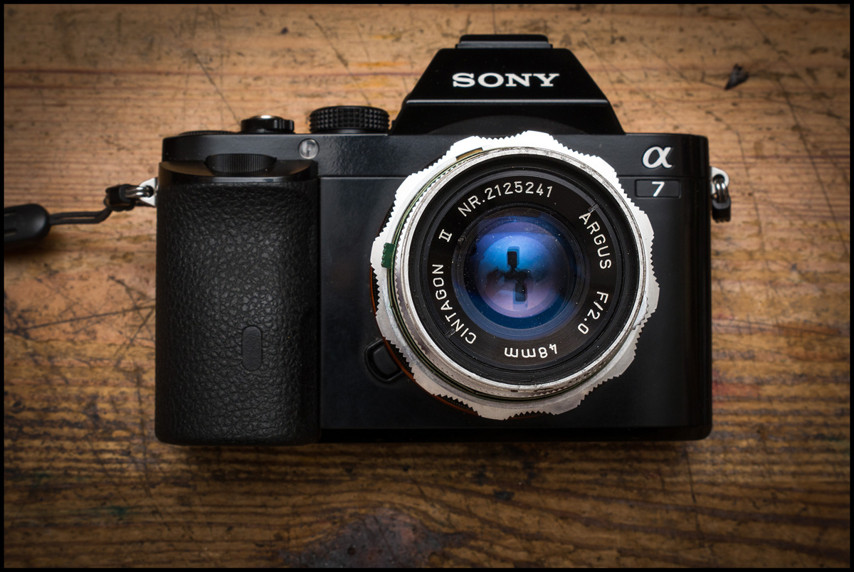 Lens Bubbles: Cintagon II 48mm f2 from Argus V-100 Rangefinder