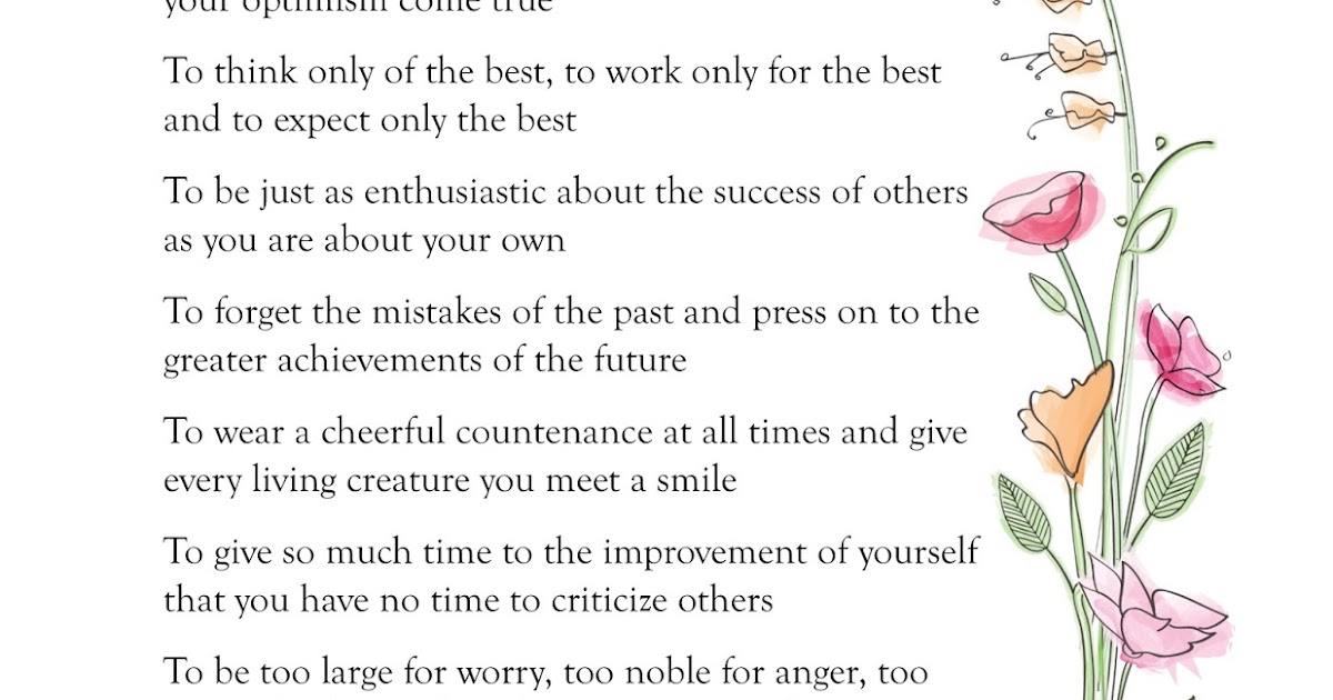 Experience Optimism: Share optimism with the Optimist Creed