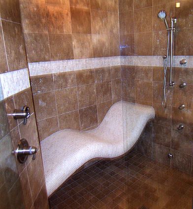 Perfect Custom Shower Bench for your Bathroom | KK&B