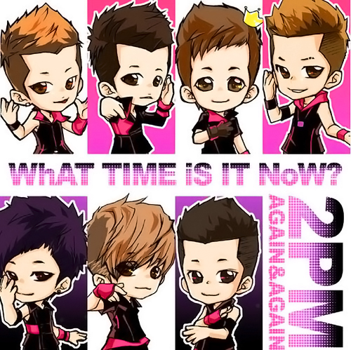 Everything About 2PM: [Poster][Fanart] 2PM "Again & Again" Cartoon Cover