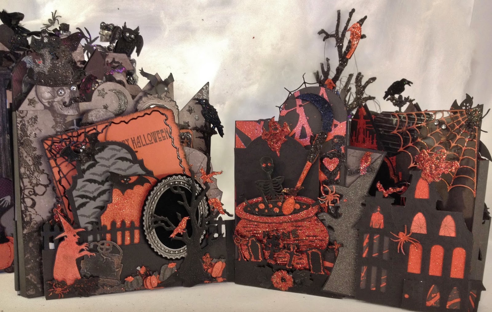 Recollections spooky castle Halloween mini album | annes papercreations ...