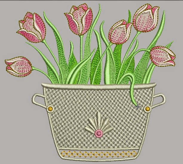 download Flower Basket free embroidery ~ download free designs embroidery