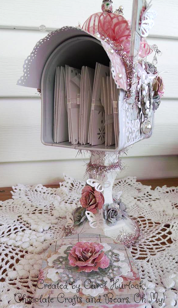 Chocolate Crafts and Bears, Oh My: CottageCutz Blog Hop Altered Mailbox