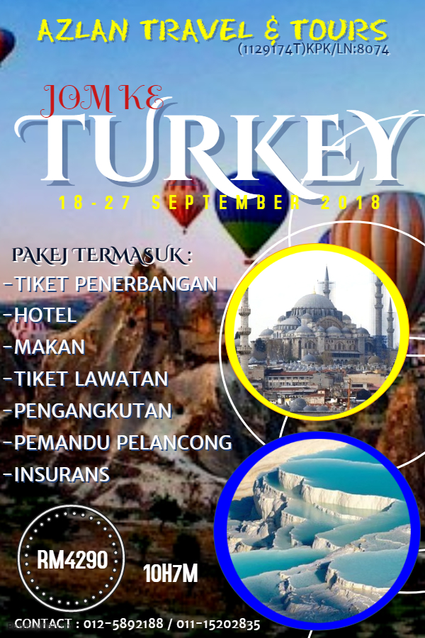 PAKEJ PAKEJ PERCUTIAN MURAH: turki aku datang - keindahan turki yang ...