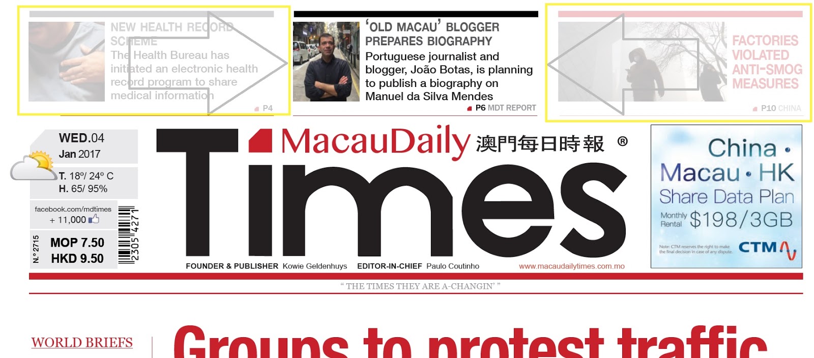 Macau Antigo: "Macau Antigo" em destaque no Macau Daily Times