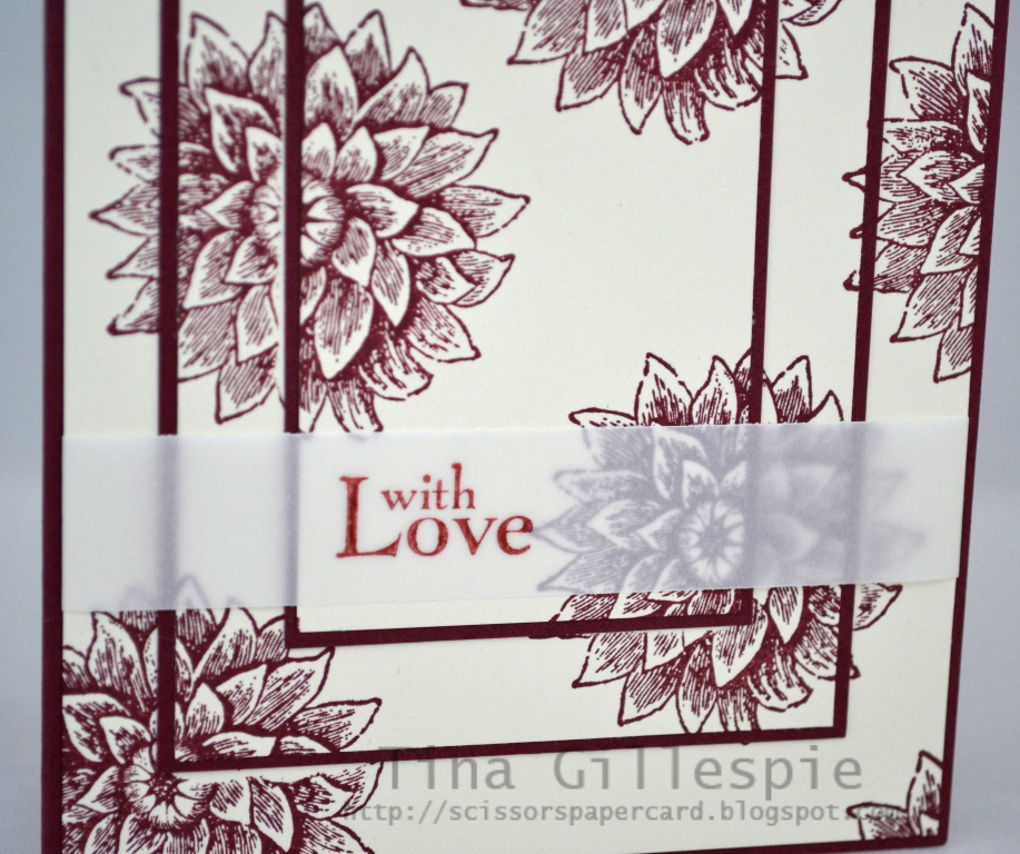 Scissors Paper Card: Triple Layer Stamping