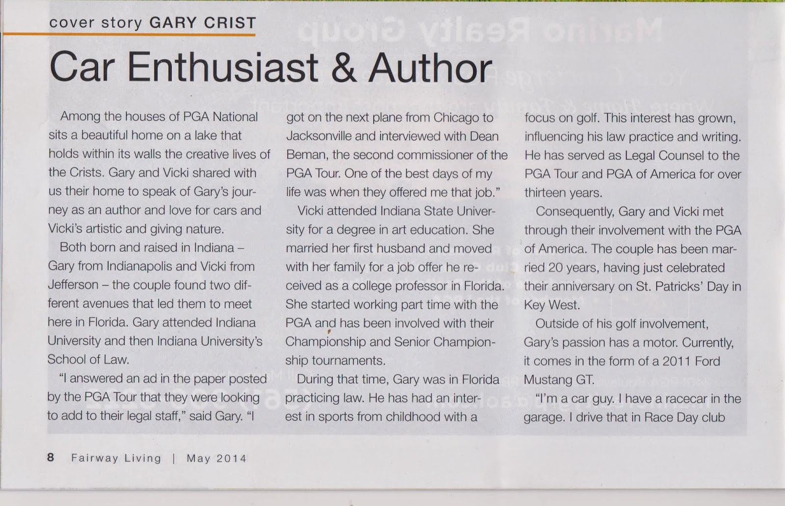 Author Gary M. Crist