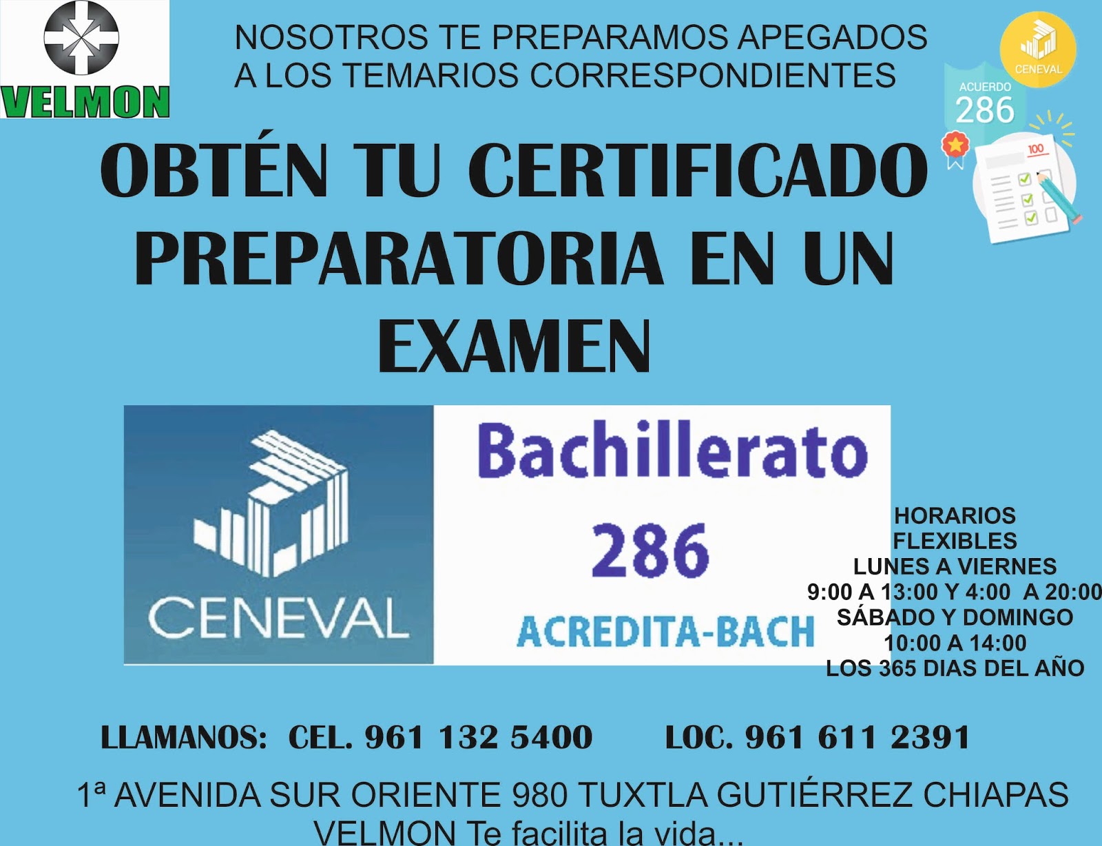 VELMON Nivelación Academíca: CERTIFICADO BACHILLERATO EN UN SOLO EXAMEN ...