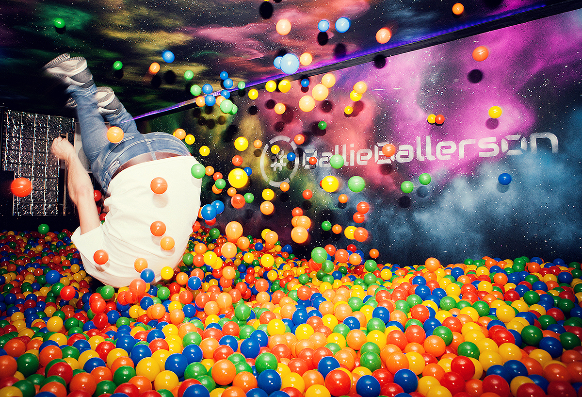 Stacey Hatfield: Ballie Ballerson popup ball pit bar, London