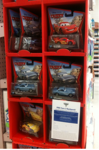Rebate of the Day - Free Cars 2 Backpack with $10 Cars purchase!