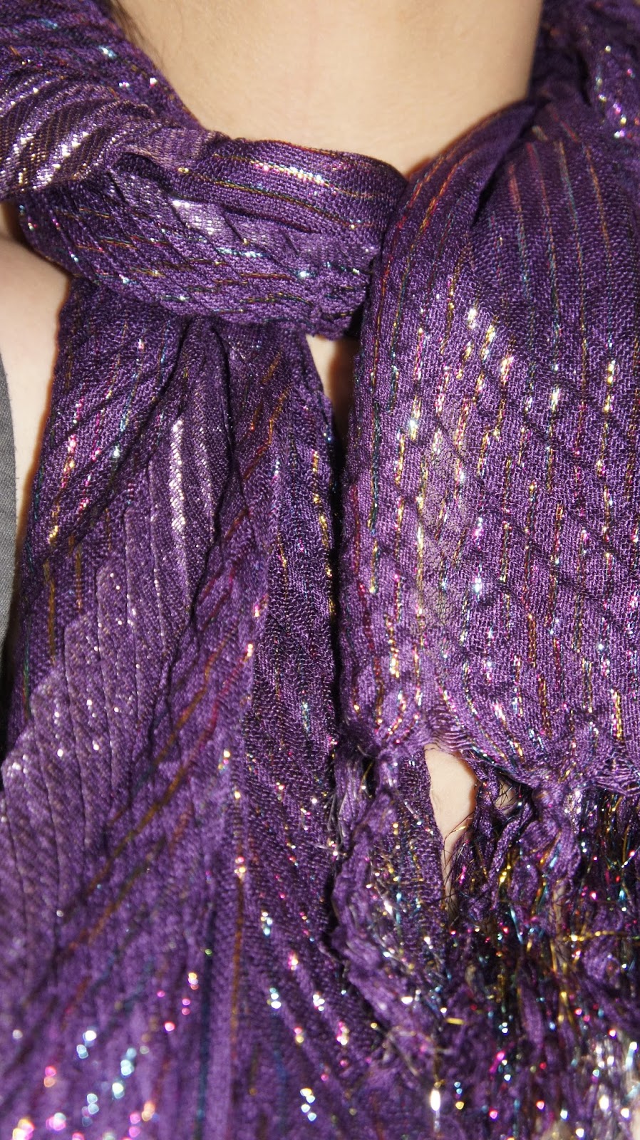 Metallic Pleated Scarf by Tan's ~ Let Me Review That For You!