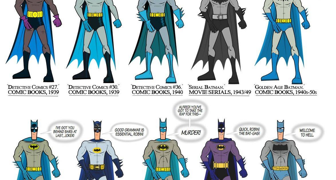Los 75 trajes de Batman [Infografia] | DRALIVE!