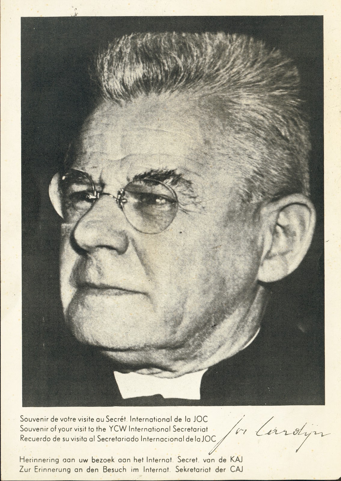 Fr Joseph Cardijn: Cardijn Pictures