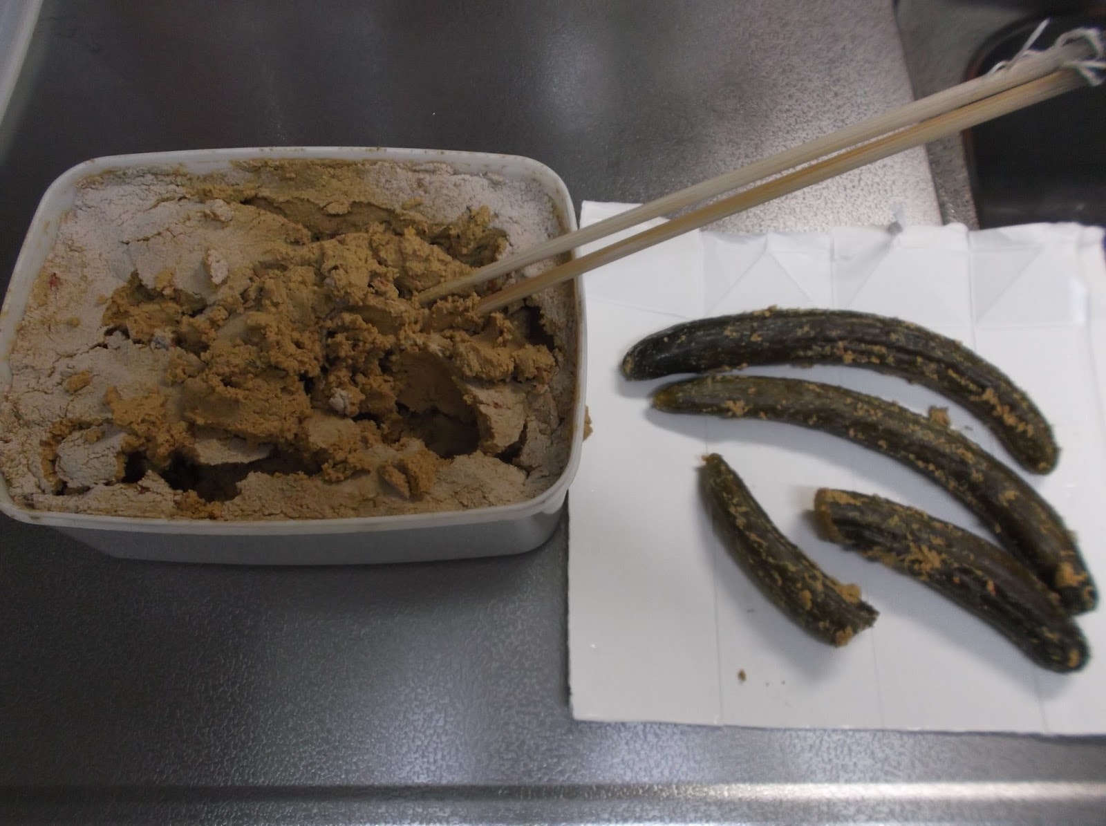 Hiroyuki's Blog on Japanese Cooking: 4-Year Nukadoko (Rice Bran ...