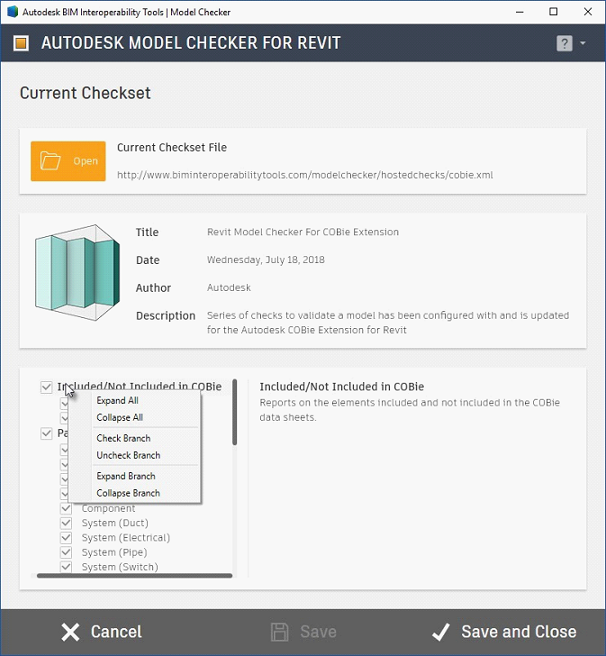 Revit Add-Ons: Free Autodesk Model Checker for Revit v7