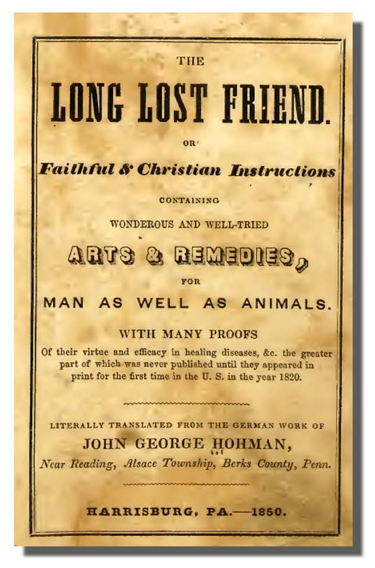 The Book Shelf: "The Long Lost Friend", an Alternative Medicine Classic