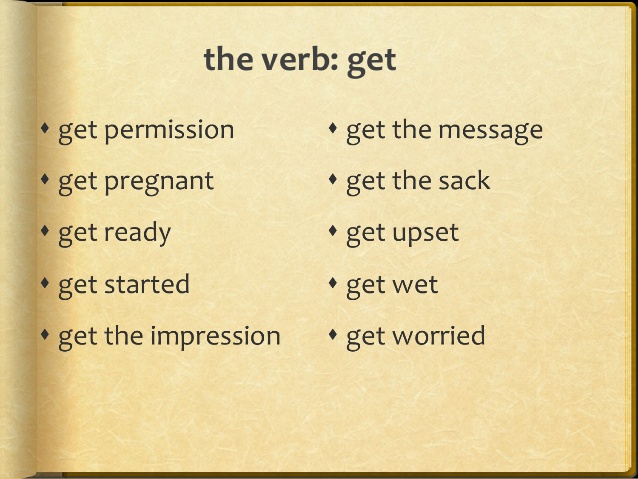 Click on: USES OF "GET"