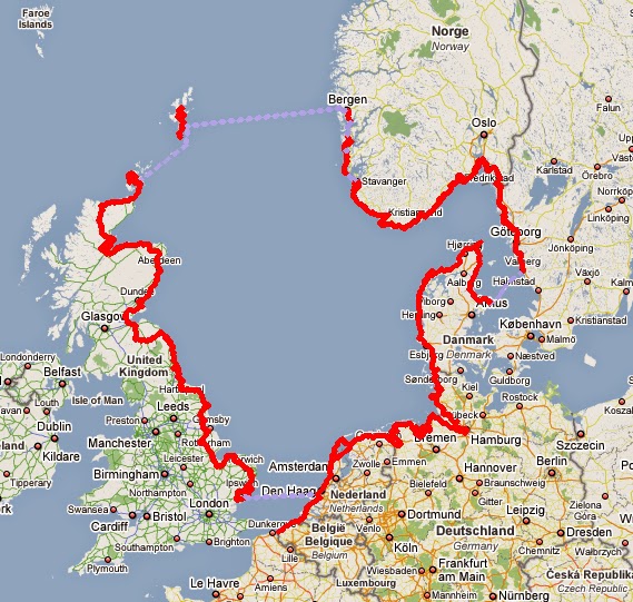 Rondje Noordzee: Toch een blog....