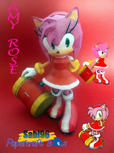 Papercraft - Sonic Adventure Amy Rose - Papercraft4u | Free Papercrafts ...