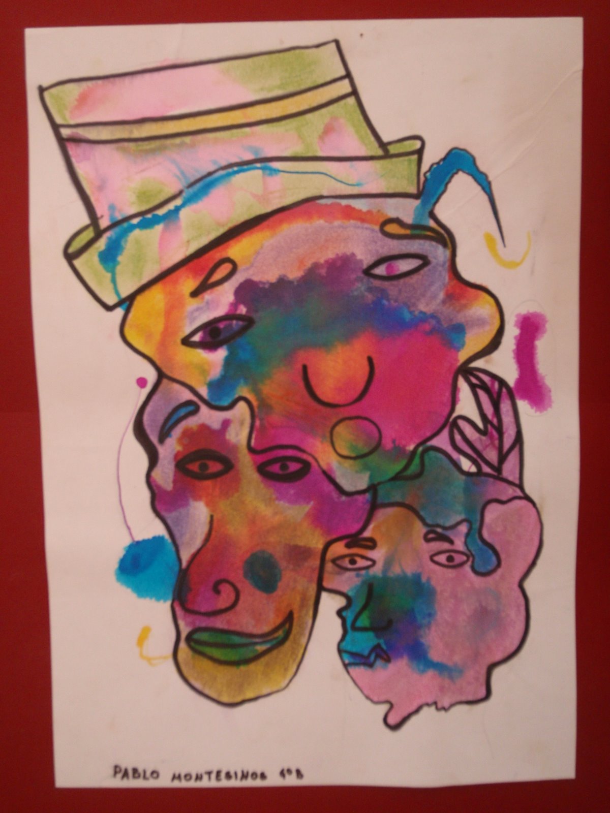 ARTENAULA: ILUSTRACION A PARTIR DE UNA MANCHA DE COLOR