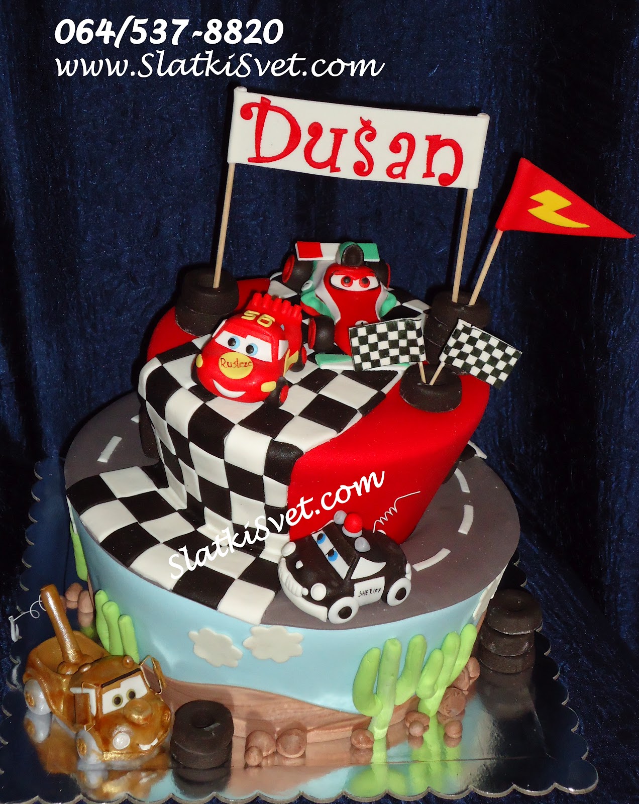 Decije Rodjendanske Torte: Torta Cars autic - Torte za decake