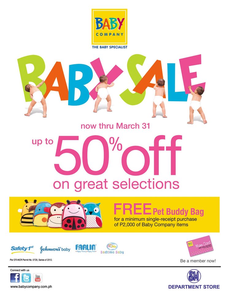 The MARCAIDAs: 50% OFF on Baby Company Products