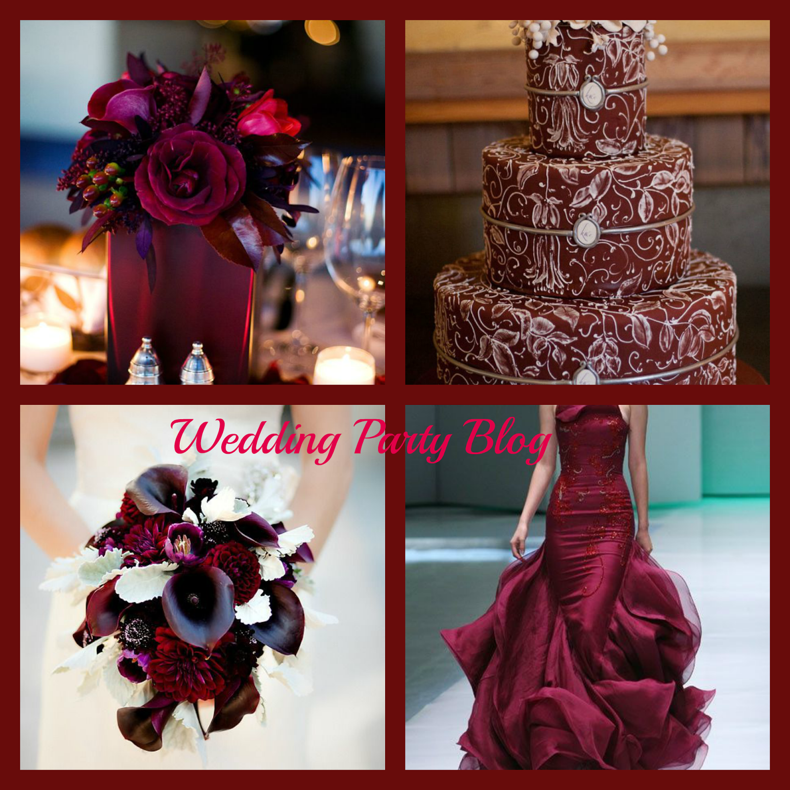 Wedding Party: Marsala Wedding