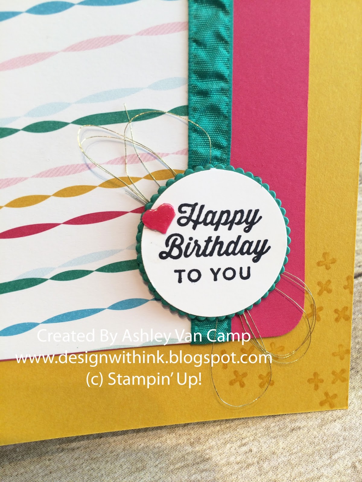 Design With Ink: Handy Card Layout--Festive Birthday Style...