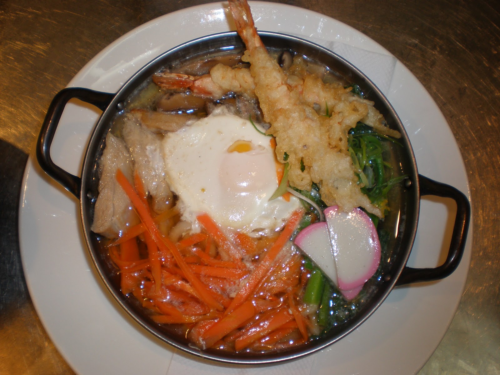 ennju news: Sunday's Special : Nabeyaki Udon 鍋焼きうどん