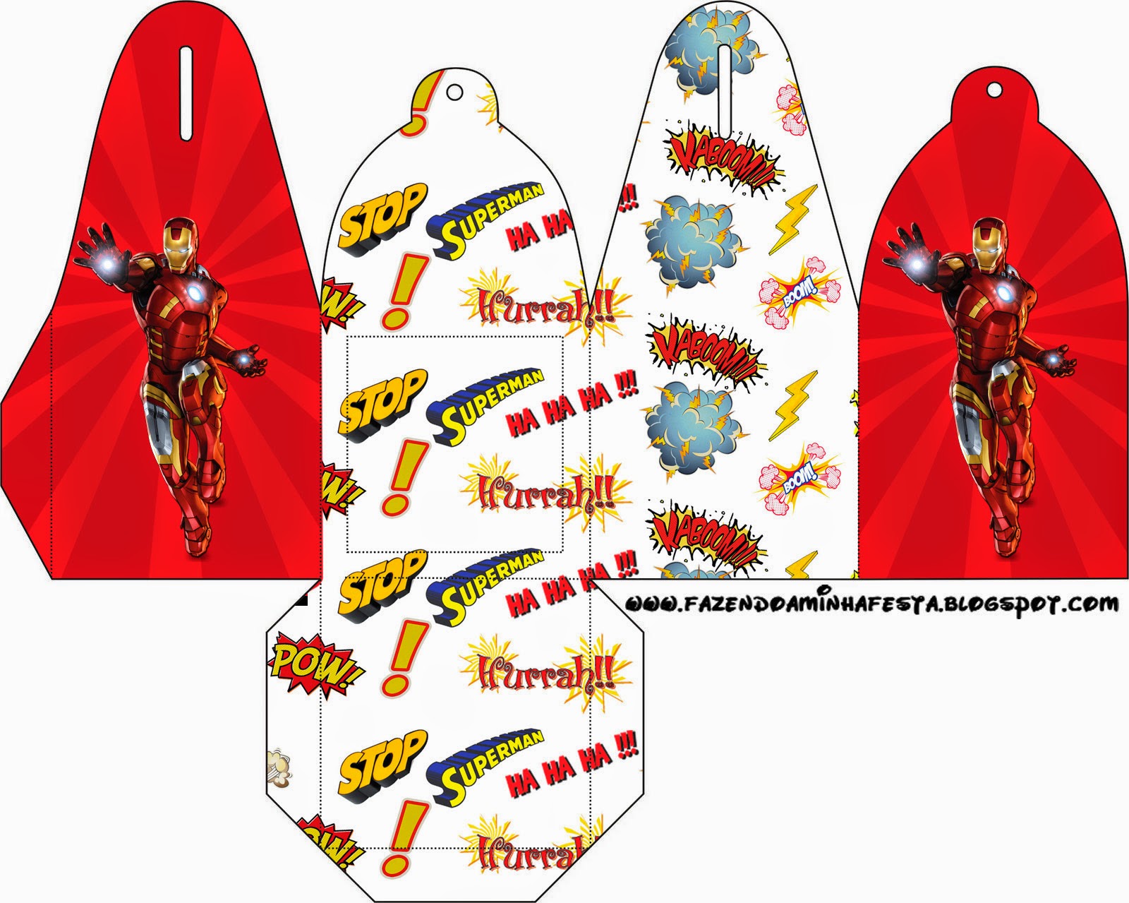 Iron Man: Free Printable Boxes. - Oh My Fiesta! for Geeks