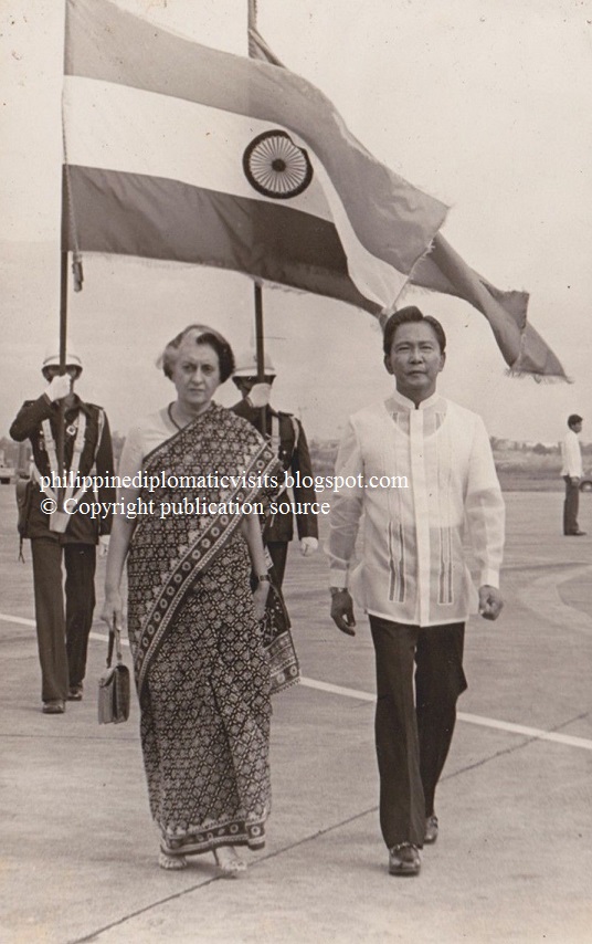 Philippine Diplomatic Visits: Philippines ~ India 1981