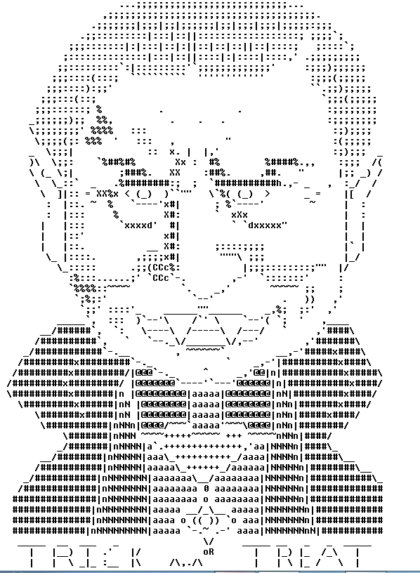 Halloween ASCII Art