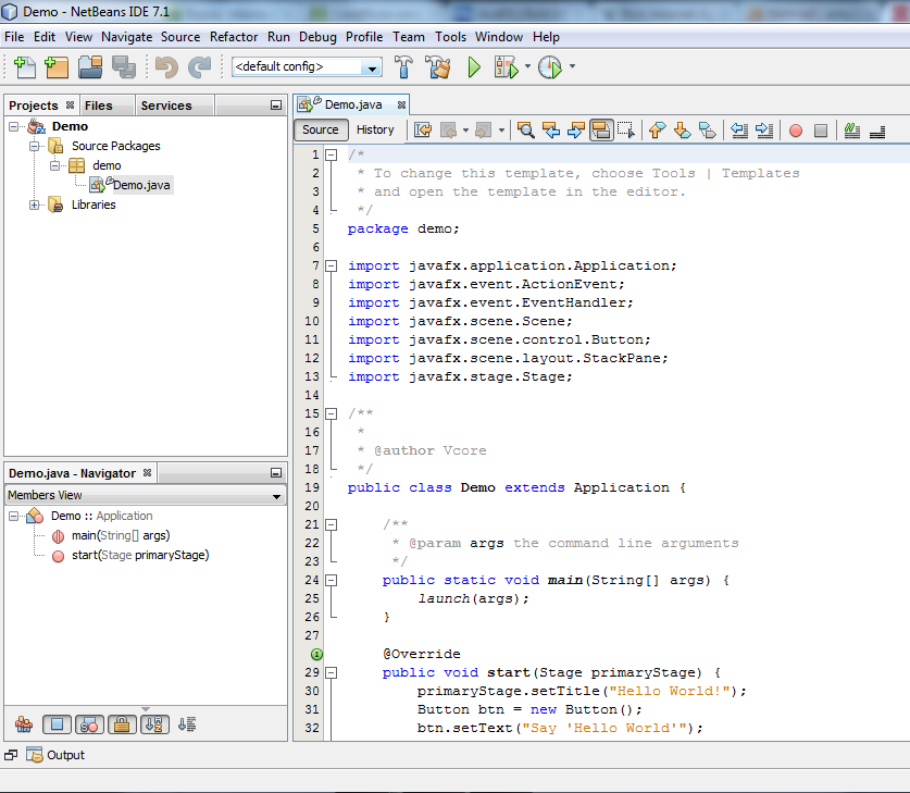 Vcore Systems /Net/: /Programación - JavaFX 2.0 parte 1/