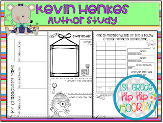 1st Grade Hip Hip Hooray!: Kevin Henkes Author Study