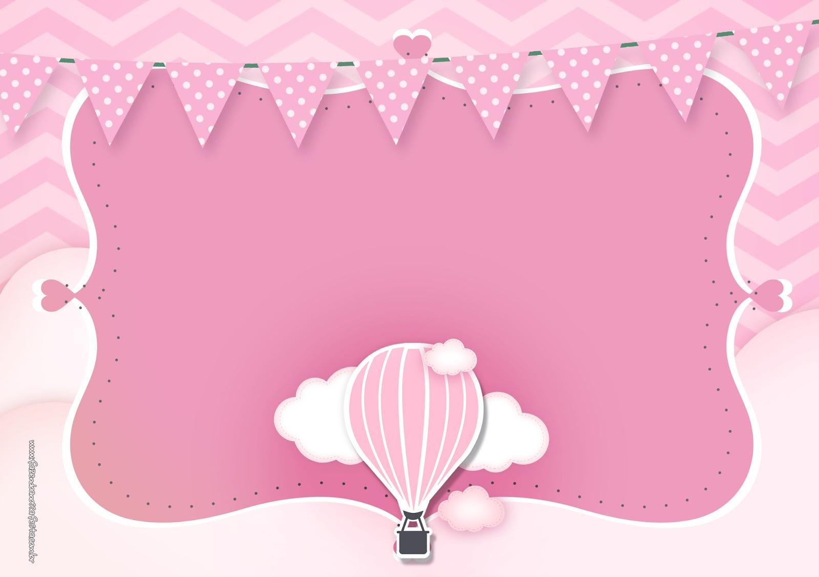 Volando en Rosa: Invitaciones para Descargar Gratis. - Oh My Bebé!