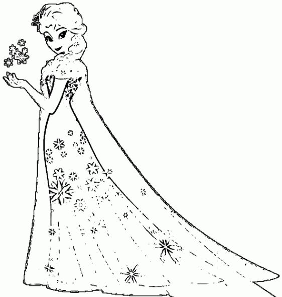 Gambar Mewarnai Elsa Frozen ~ Gambar Mewarnai Lucu