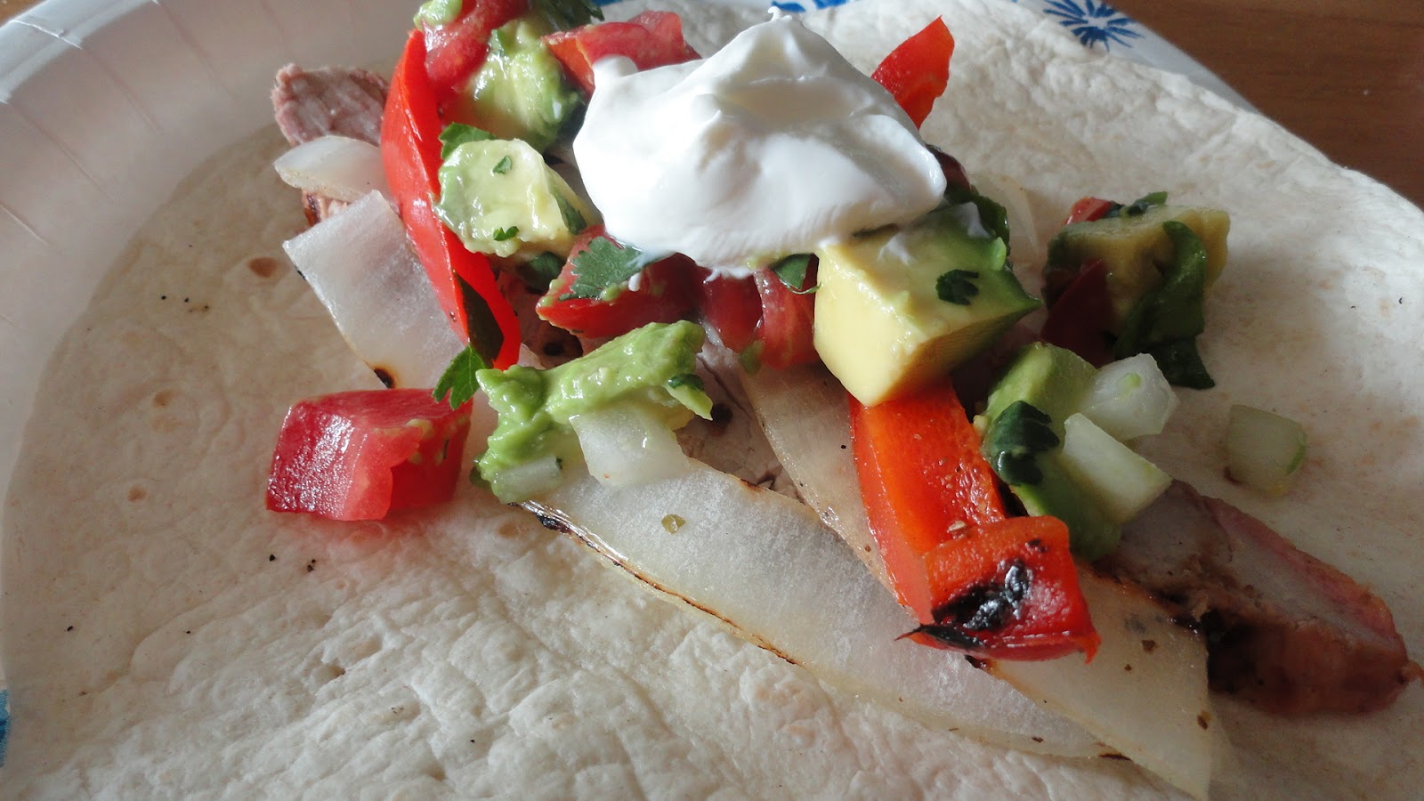 The On-Call Cook: Mojo Pork Tenderloin Fajitas with Avocado Salsa